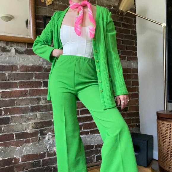 Pants & Jumpsuits | Vintage Two Piece Bell Bottom Set | Poshmark